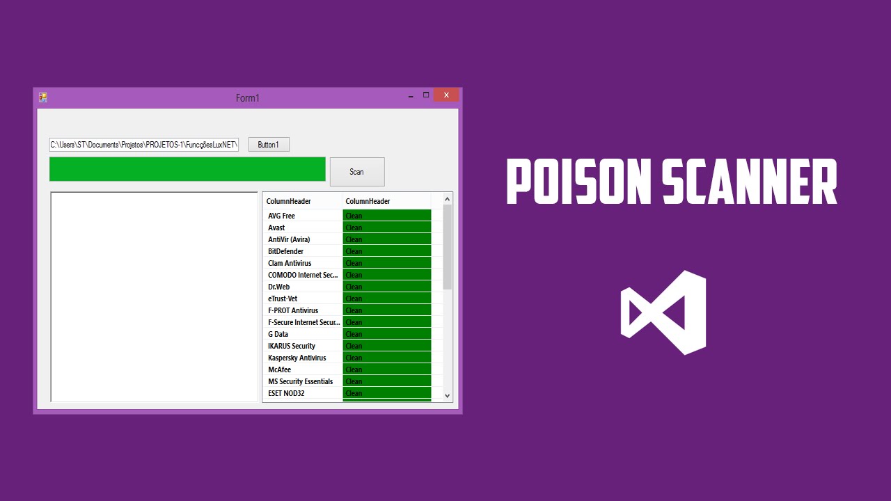 POISON SCANNER [VB.NET] - YouTube