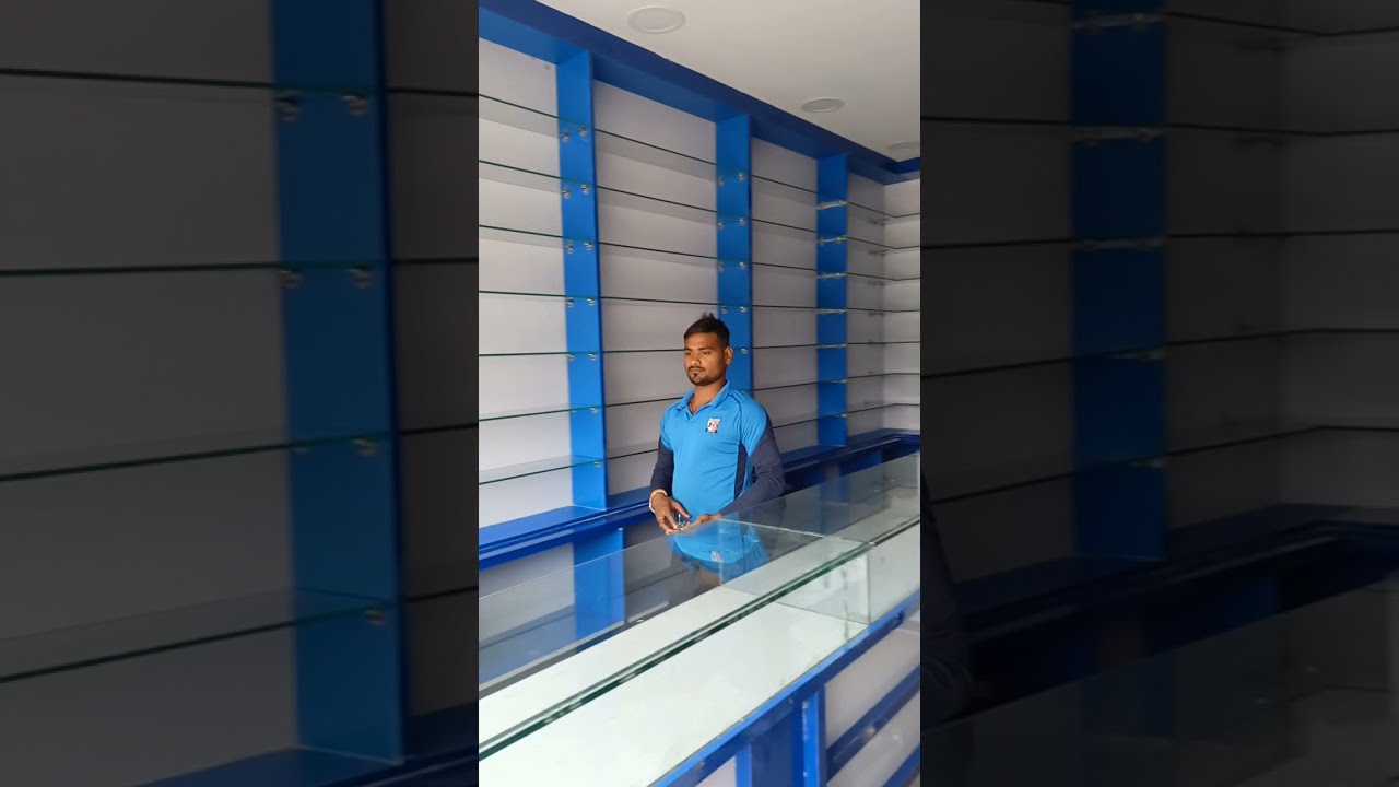 Mobile shop rack work | mobile and sports shop rack design | 2 lakh ka ...
