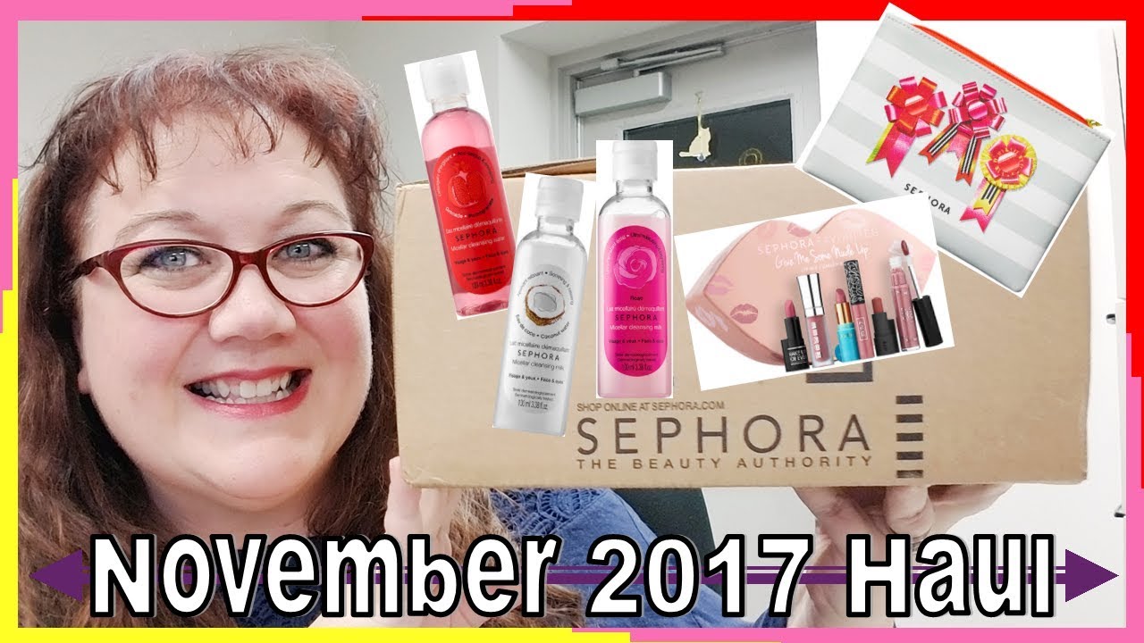 Sephora November 2017 Haul with FREE Sample Bag - YouTube