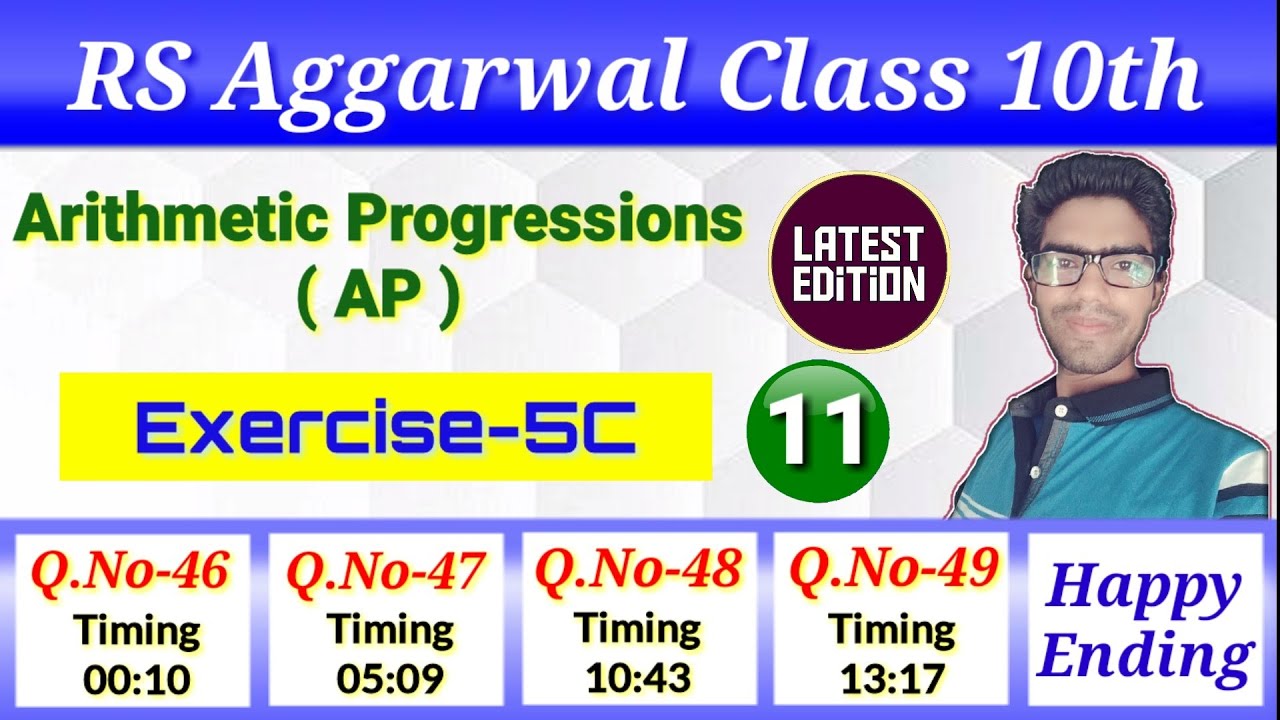 Arithmetic Progression (AP) Class 10 Maths | R S Aggarwal Solution ...
