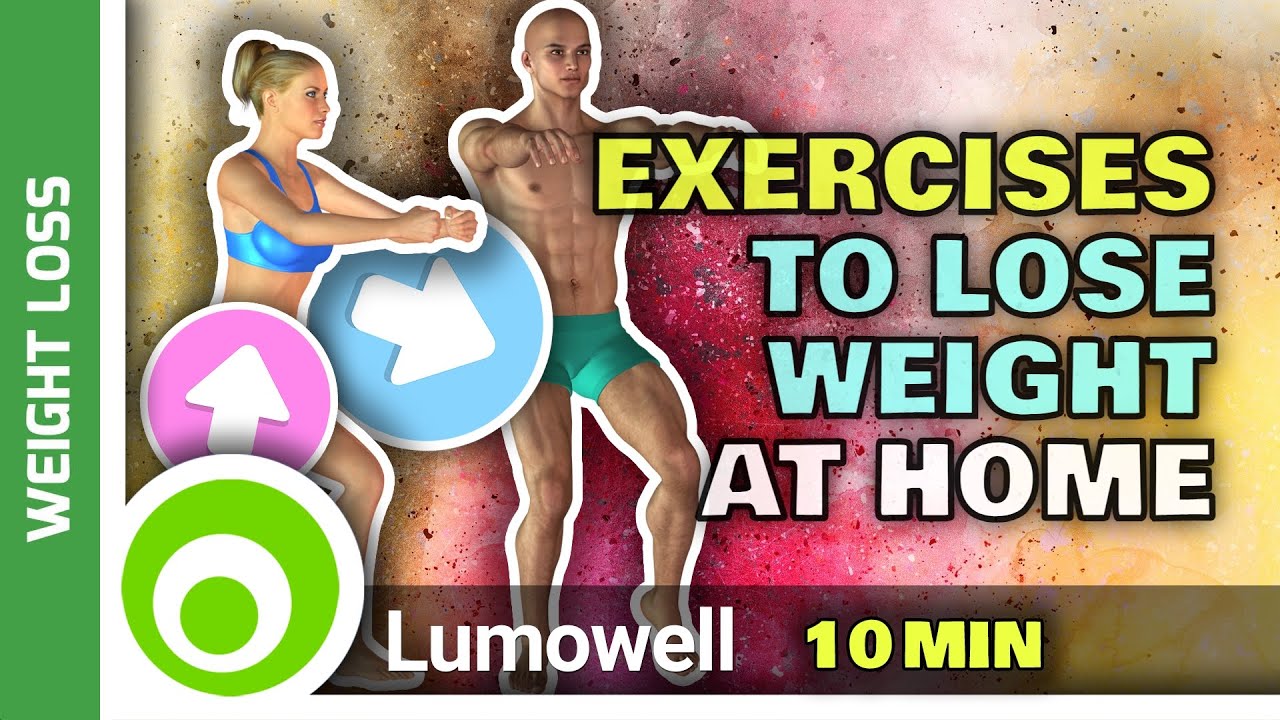 Exercises At Home To Lose Weight 10 Minutes - YouTube