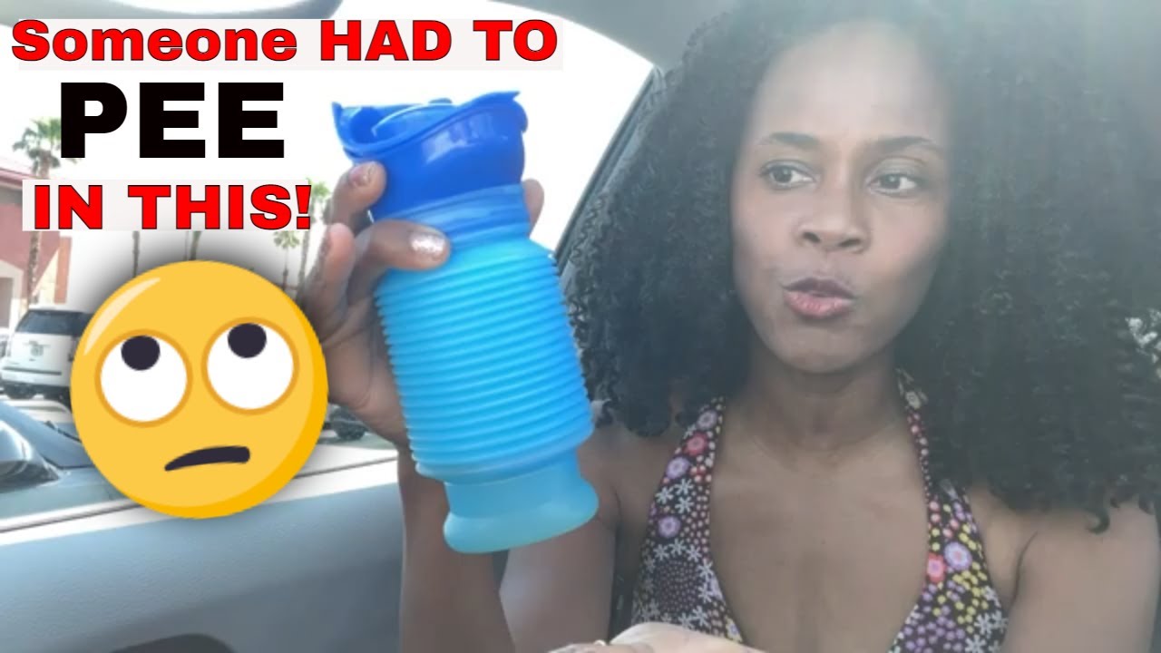 HOW TO PEE IN THE CAR?| We Had To PEE IN This Unisex PORTABLE Urinal ...