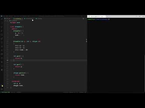 Making Snake in Ncurses - Tutorial 5 - The Drawable Class (Interface ...