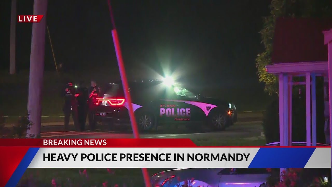 Heavy police presence in Normandy - YouTube