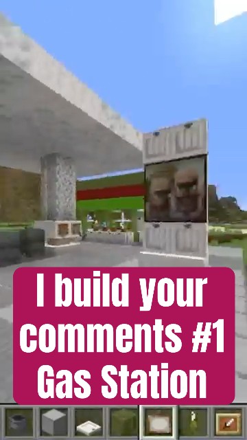 Building YOUR COMMENTS in Minecraft Pt. 1 - Gas Station #minecraft # ...