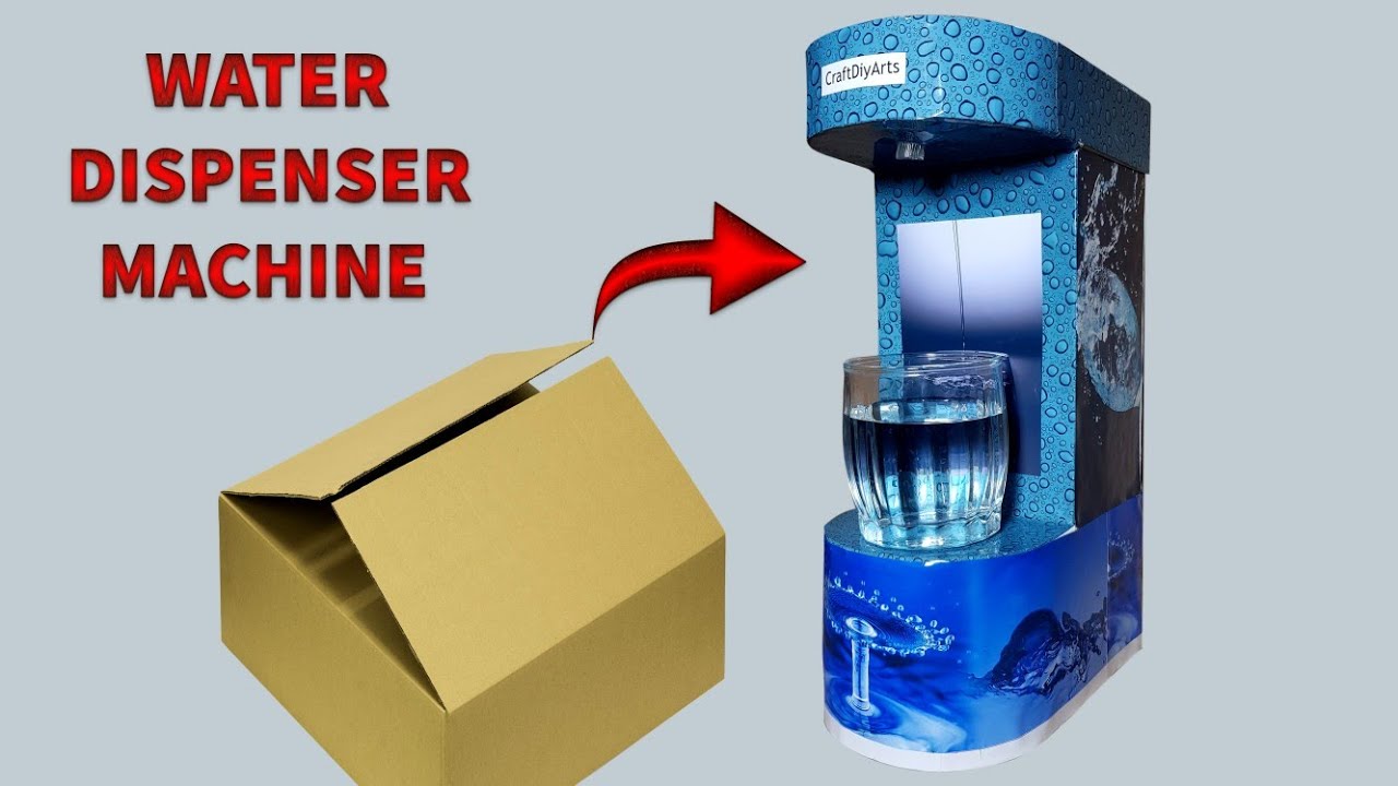 How to Make a Water Dispenser from Cardboard | Fully Automatic ...