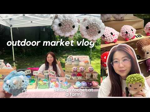 Verkauft mit mir auf der Farm! Crochet-Markt-Vlog