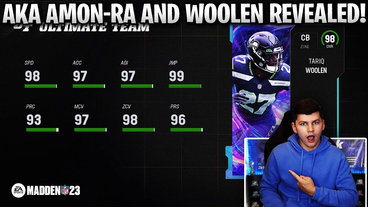 GAME CHANGERS AMON-RA AND WILDCARD TARIQ WOOLEN REVEALED! | MADDEN 23 ...