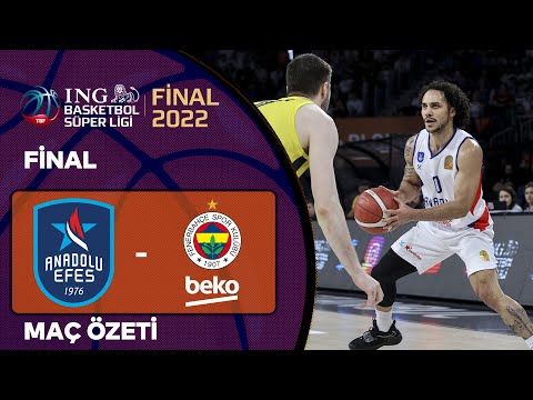 BSL Playoff Final Üçüncü Maç Özet | Anadolu Efes 103-92 Fenerbahçe Beko