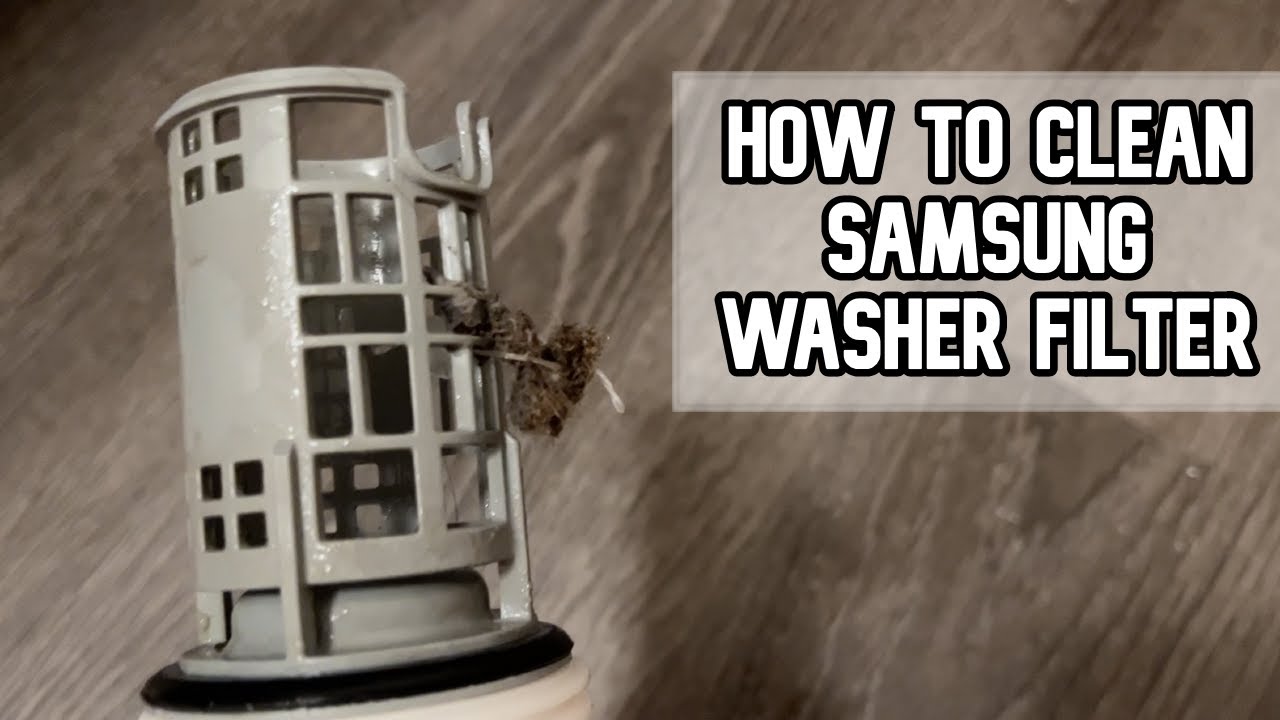 How to clean filter on front loader samsung washing machine washer DIY ...