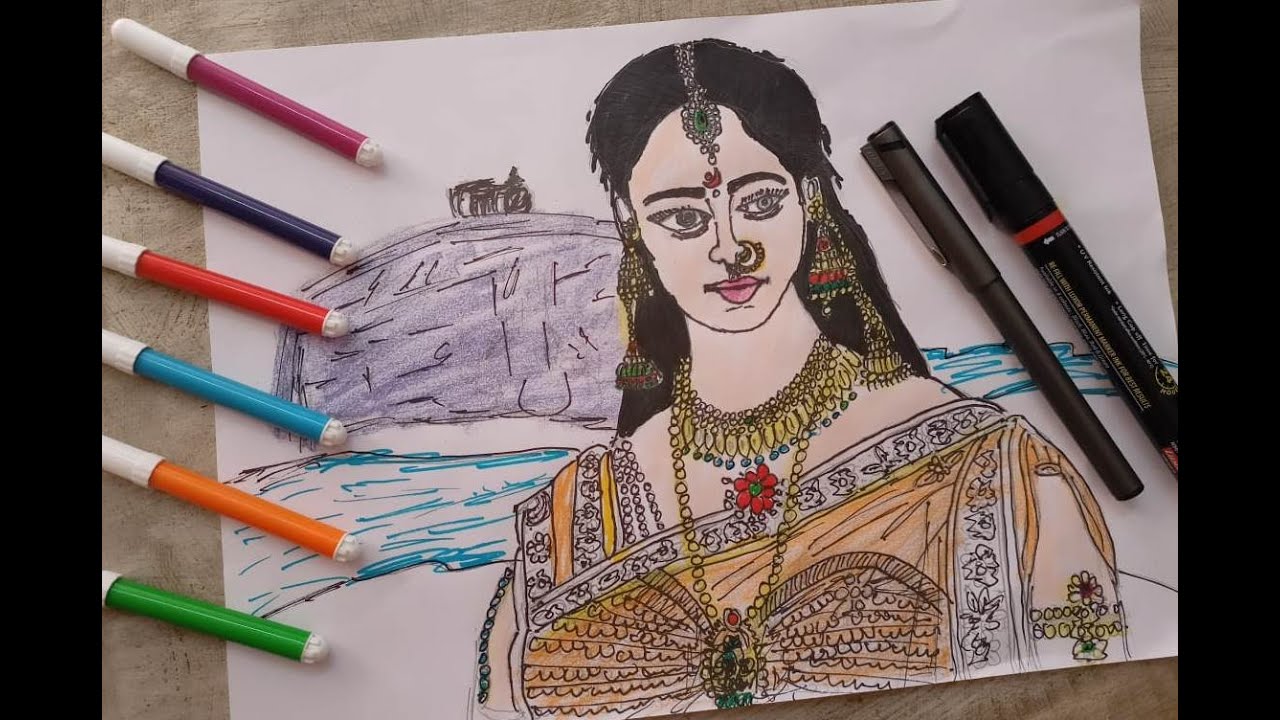 How to draw Anushka Shetty/pencil sketch/Anushka Shetty drawing step by ...