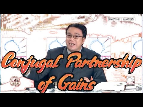 Conjugal Partnership of Gains -Atty. Mark Tolentino - YouTube
