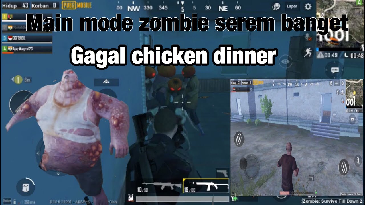 Pertama kali main di mode zombie serem banget - YouTube