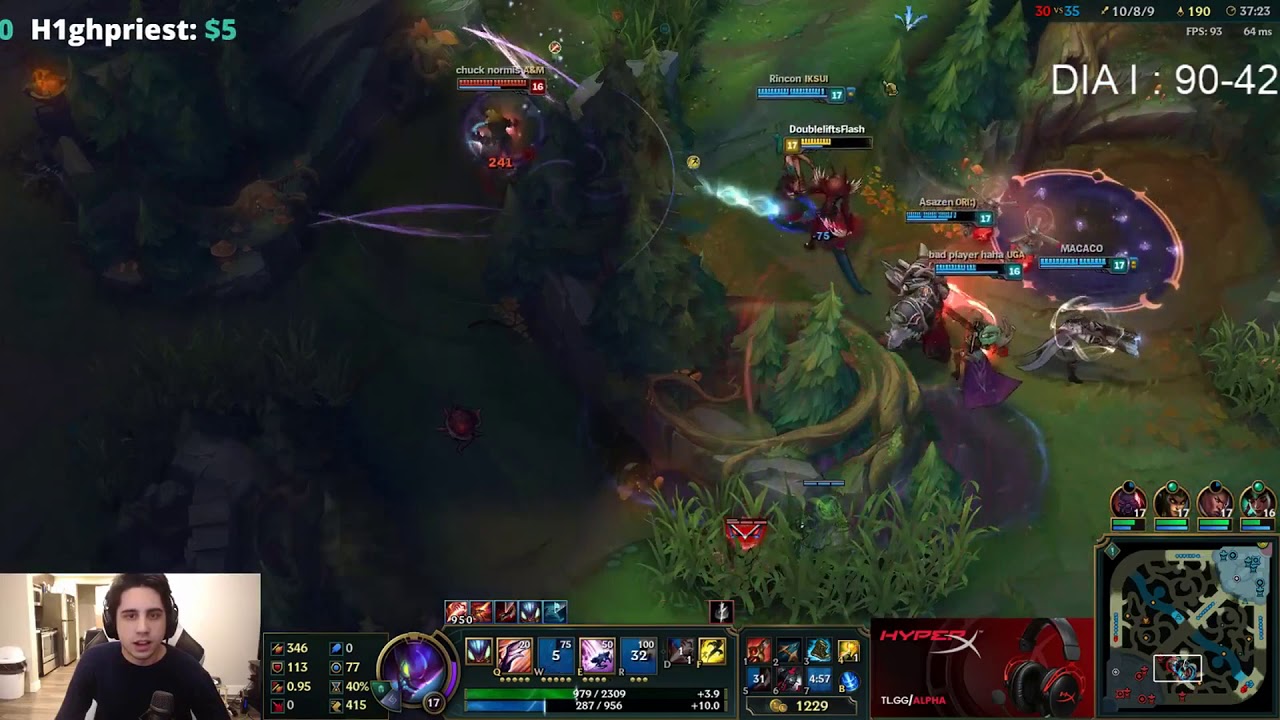 Dyrus 200000 bit donation no reaction, LCS Pentakill, Twitch Best ...