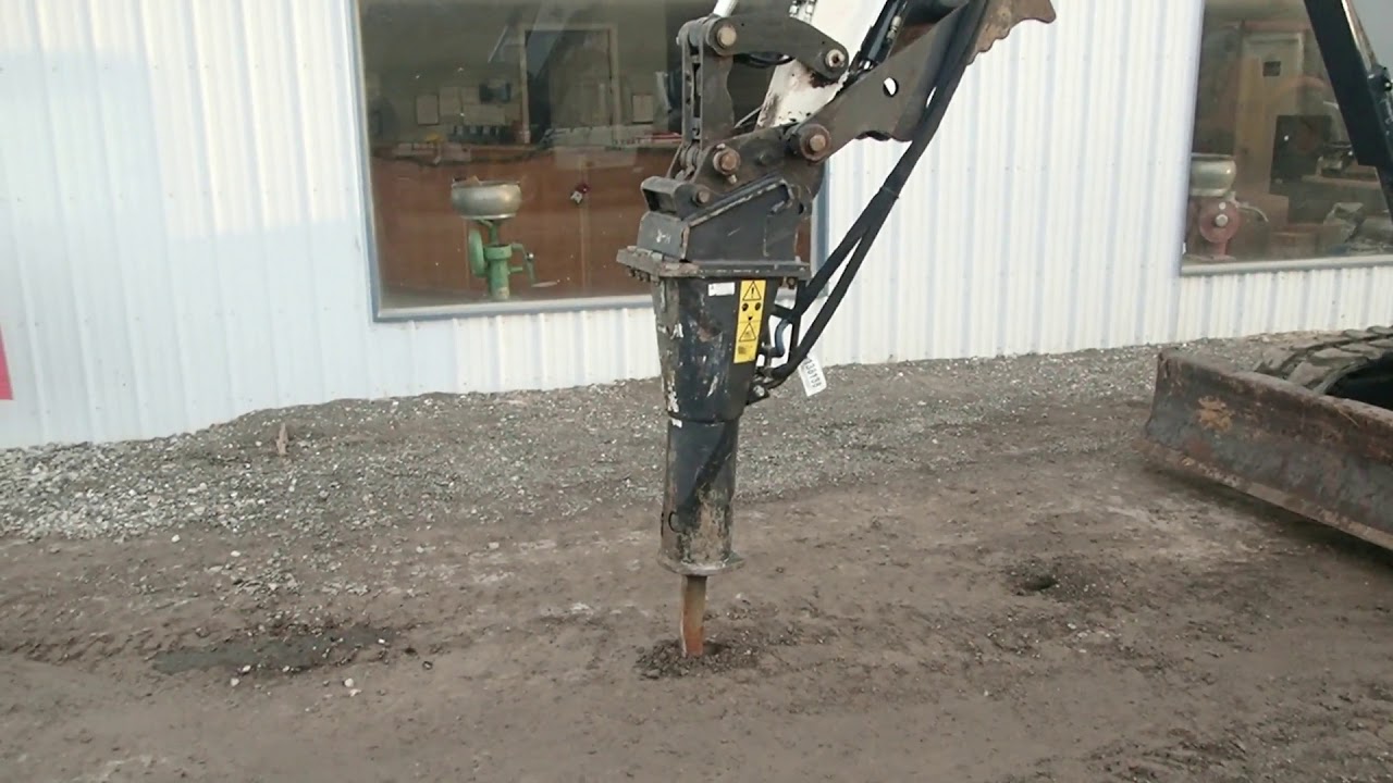 BOBCAT HB880 Skid Steer Hydraulic Breaker For Sale - YouTube