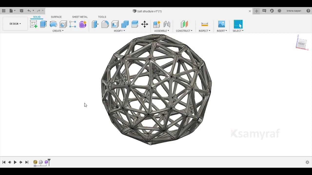 Structure | Fusion 360 Mesh - YouTube