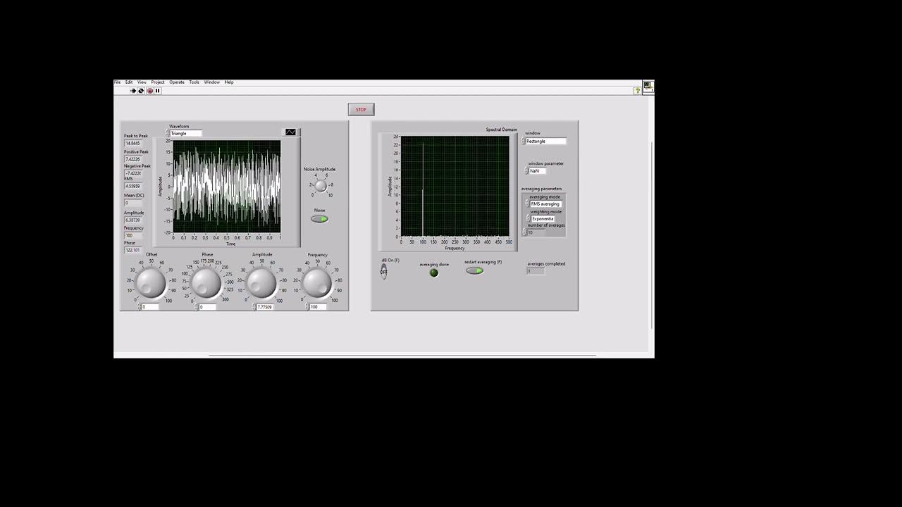 laboratory project :Simulation of a Spectrum Analyzer using LabVIEW ...