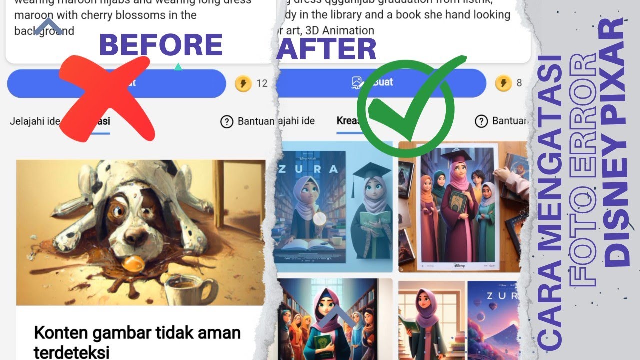 CARA MENGATASI FOTO EROR DISNEY PIXAR POSTER EROR BING IMAGE CREATOR ...