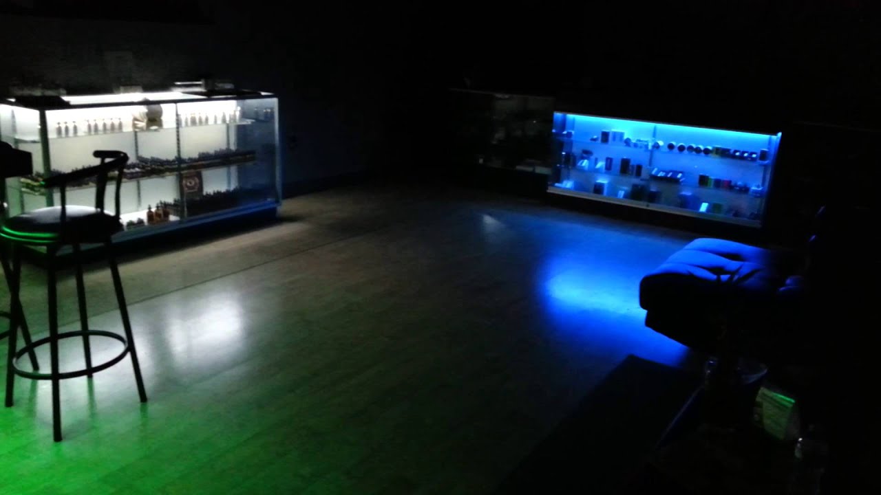 LED lighting under table - YouTube