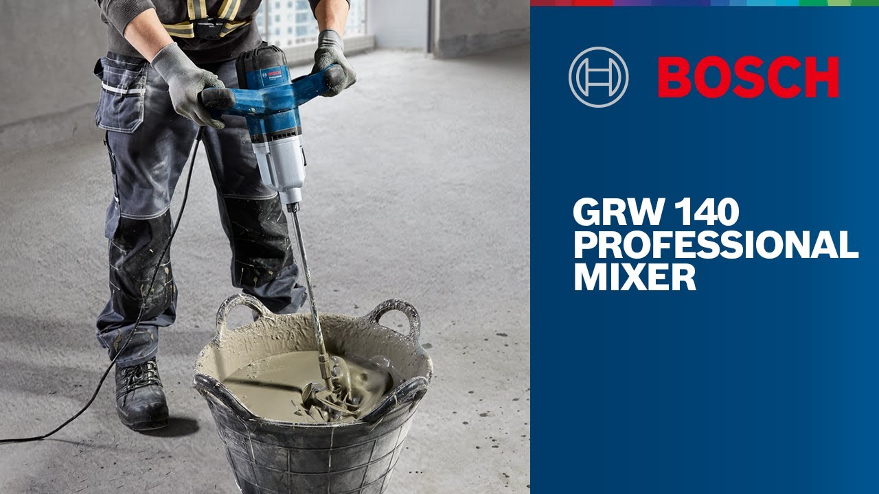 Bosch GRW 140 Professional Mixer - YouTube