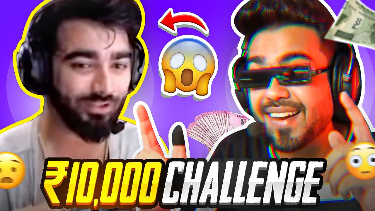 ₹10,000 CHALLENGE TO TAKE-OFF SHIRT ON STREAM😳😱 - YouTube
