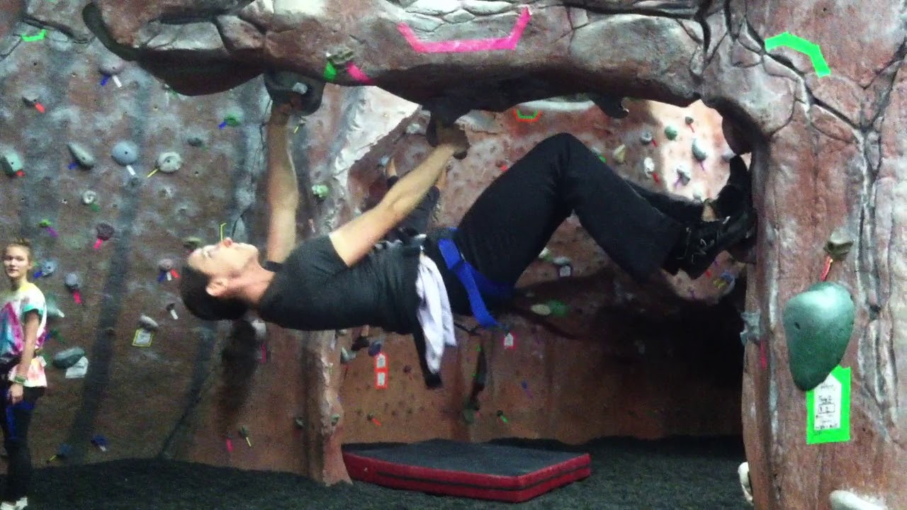 Sarah climbing at Granite Arch - YouTube