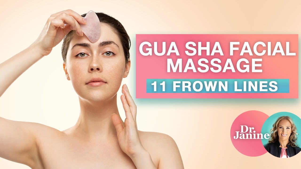Gua Sha Facial Massage for 11 Frown Lines | Dr. J9 Live - YouTube