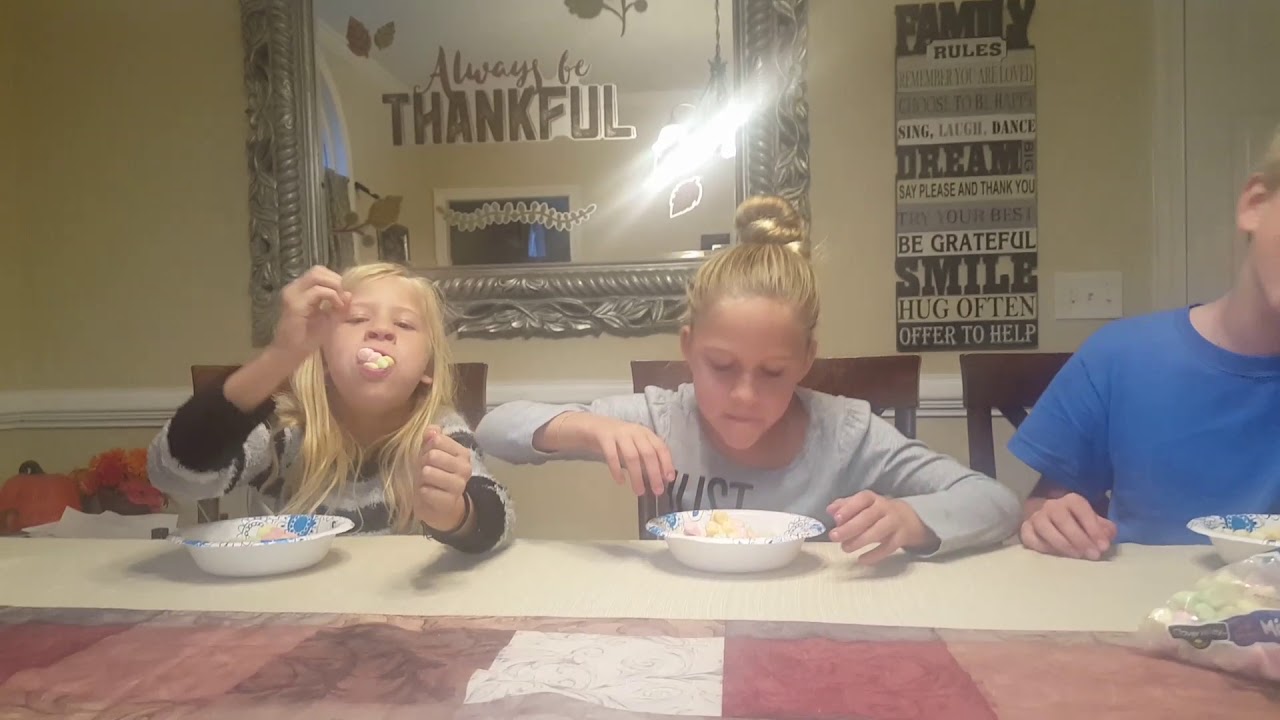 Marshmallow eating contest - YouTube