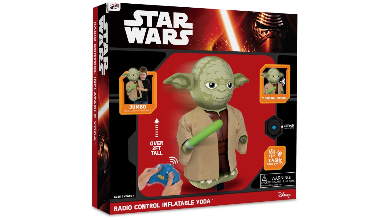 Bladez Toyz - Star Wars Jumbo R/C Inflatable Yoda Unboxing ...
