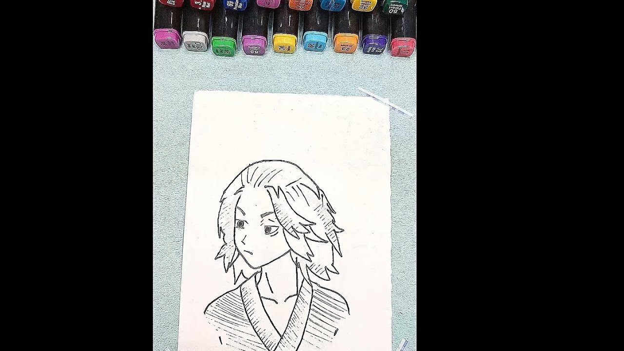 how to draw sano majiro from Tokyo revenge#tokyorevengersedit # ...
