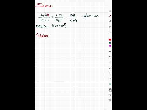 Ondalık Sayılar Bölme İşlemi #tyt #kpss #matematik
