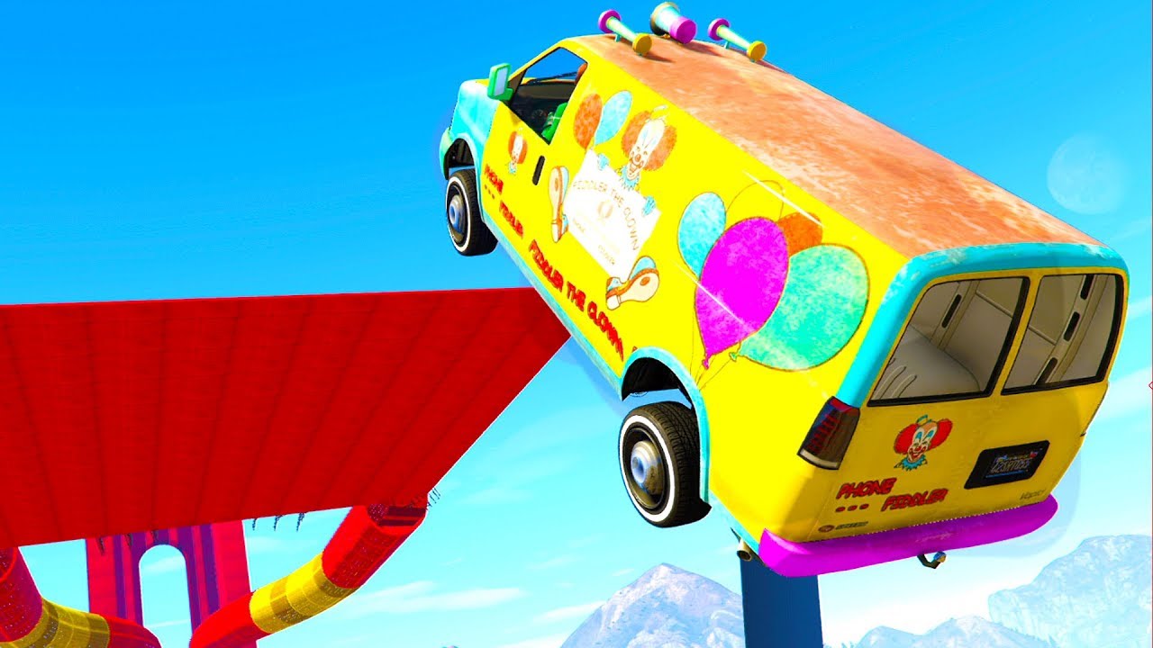 CREEPY CLOWN VAN RACING! (GTA 5 Versus) - YouTube