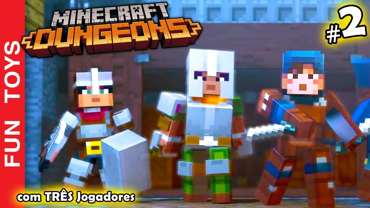MINECRAFT DUNGEONS #2 - Continuamos avançando neste mundo INCRÍVEL e ...