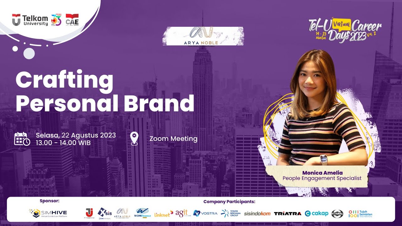 Webinar Karir bersama Arya Noble "Crafting Personal Brand" - YouTube