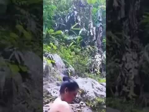 Mandi disungai, Liburan Kemaren.