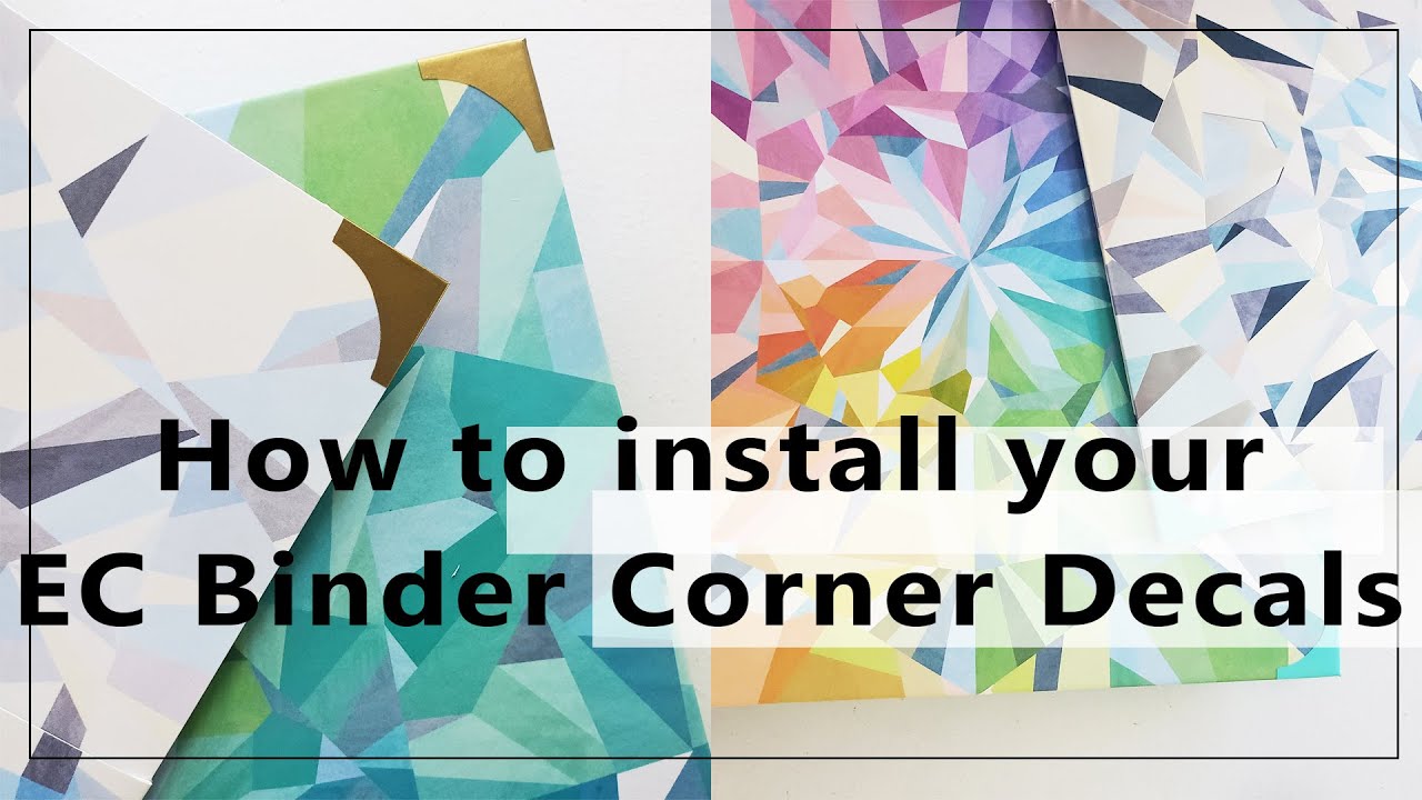 How to install your EC Binder Corners - YouTube