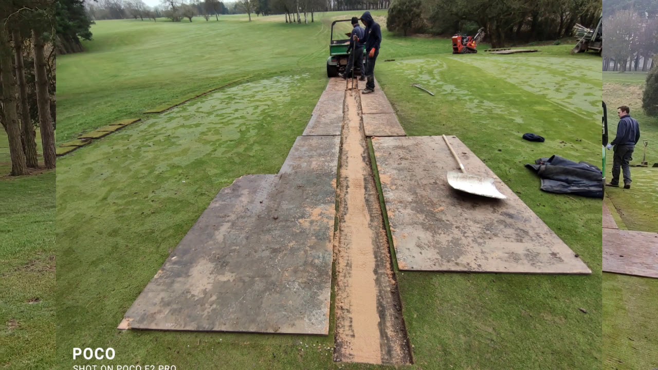 Drainage at Ripon golf club - YouTube