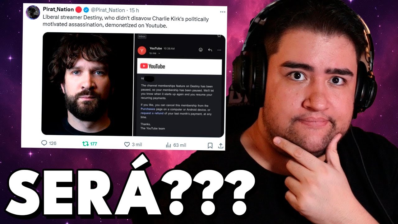 STREAMER FOI DESMONETIZADO DO YOUTUBE E BANIDO DA TWITCH POR FALAR MAL ...