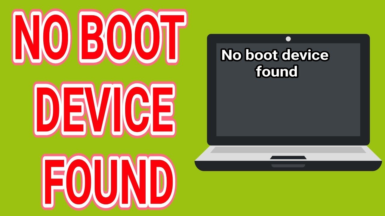 NO BOOT DEVICE FOUND. PRESS ANY KEY TO REBOOT THE MACHINE - YouTube