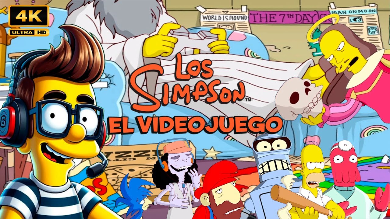 #8 Los Simpson: EL videojuego - Voy al CIELO y DIOS me EXPLICA el ...