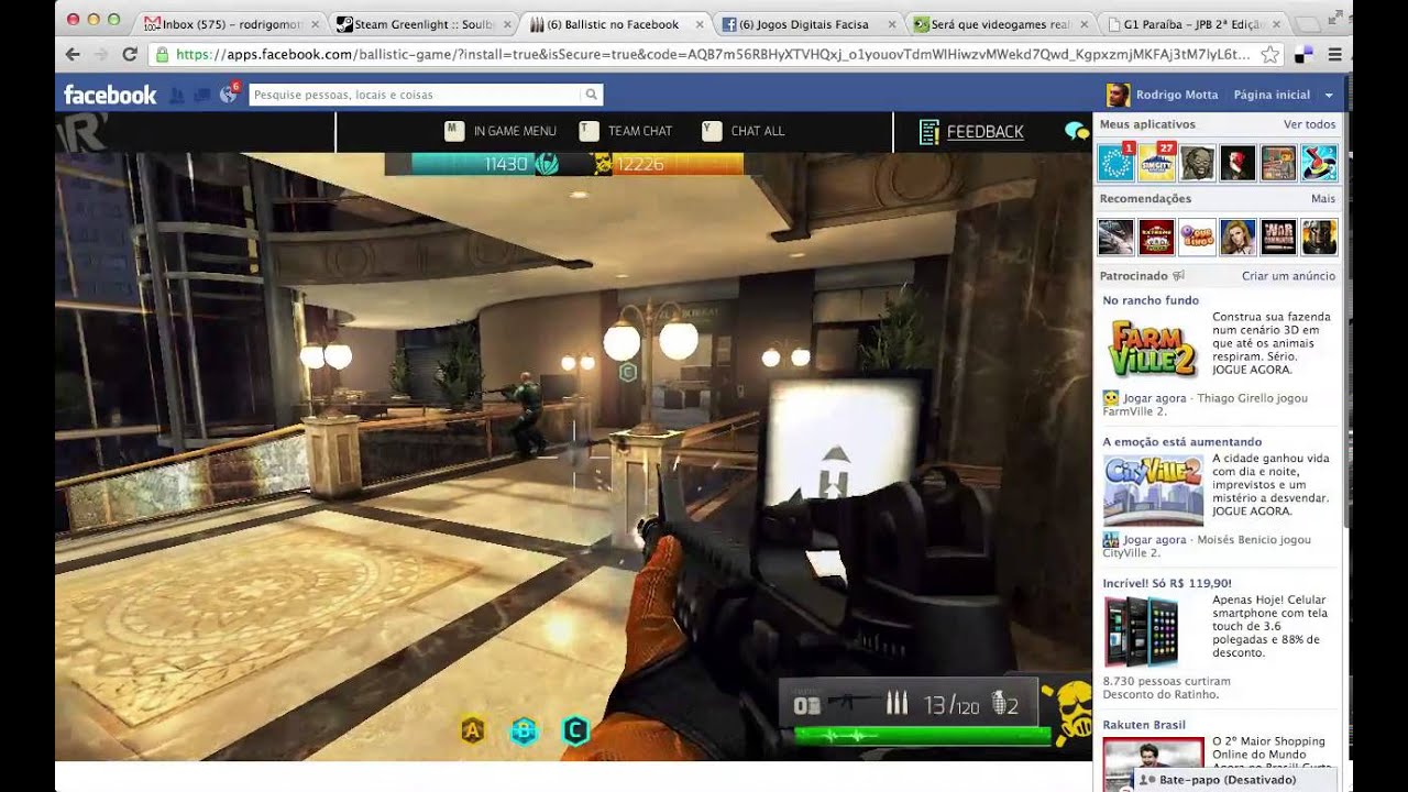 BALLISTIC: 1º FPS free-to-play with AAA graphics for Facebook. Quick ...