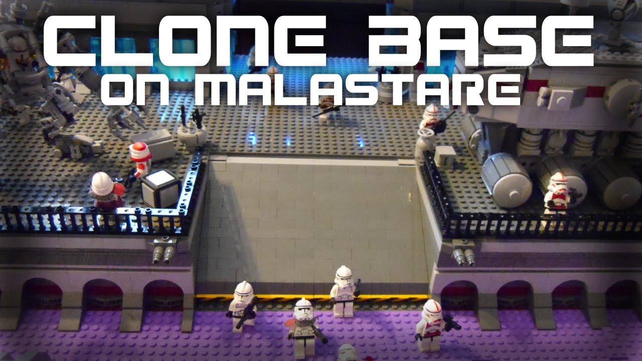 LEGO Star Wars The Clone Wars HUGE Clone Base on Malestare - YouTube