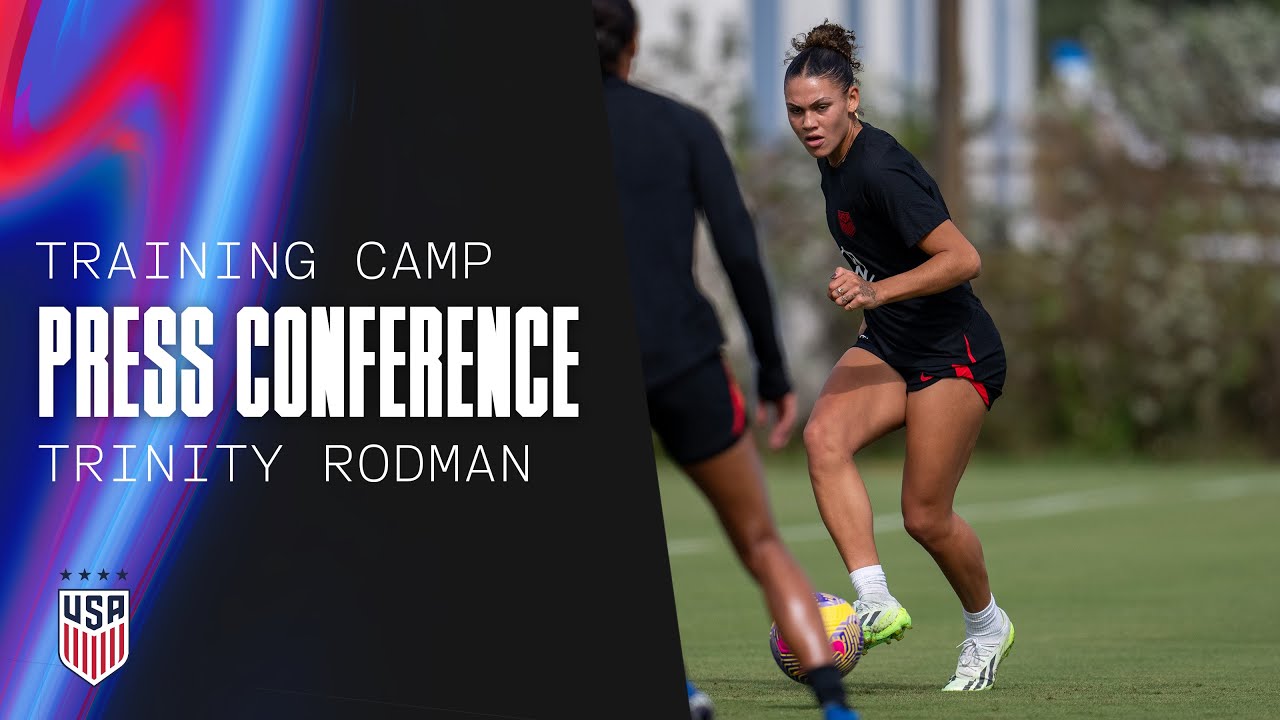 TRAINING CAMP PRESS CONFERENCE: Trinity Rodman - November 29, 2023 ...
