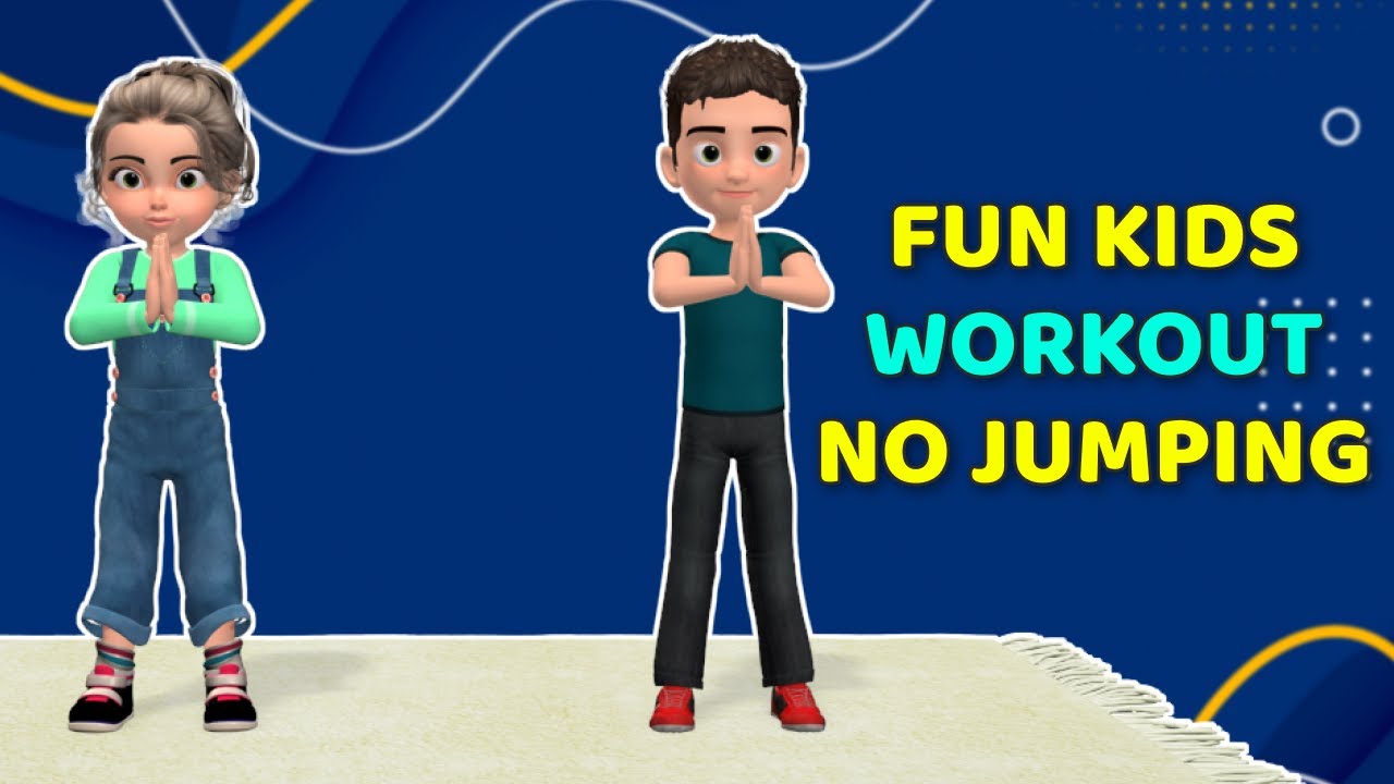 FUN KIDS WORKOUT FOR BEGINNERS - NO JUMPING, ALL STANDING - YouTube