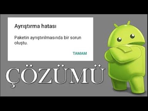 Android Paket Ayrıştırma Hatası ve Çözümü 2022 (Sesli Anlatım)