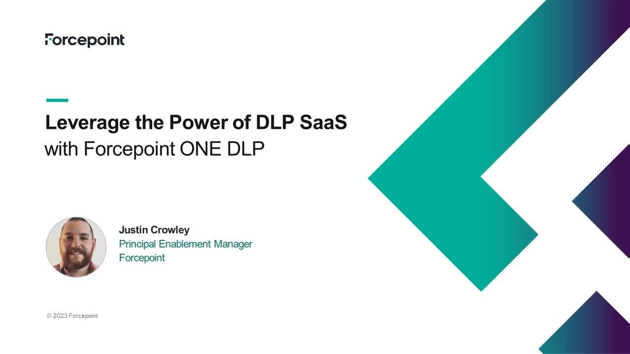 Leverage the Power of DLP SaaS | Forcepoint ONE DLP - YouTube