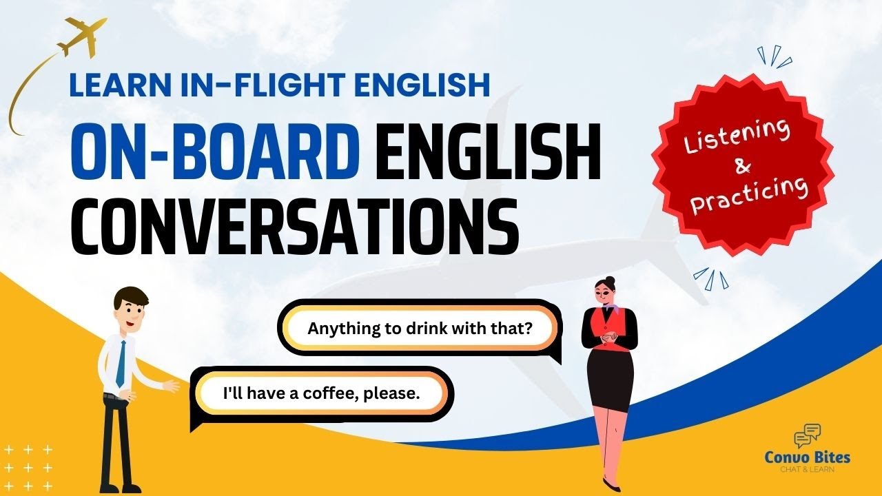On-Board English Conversations | In-Flight English Before Your First ...