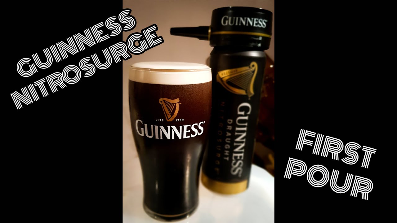 GUINNESS NITROSURGE - FIRST POUR - YouTube
