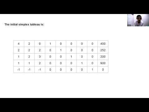 LINEAR PROGRAMING SIMPLEX MAXIMIZATION METHOD CONTAINING GREATER THAN SYMBOL - YouTube