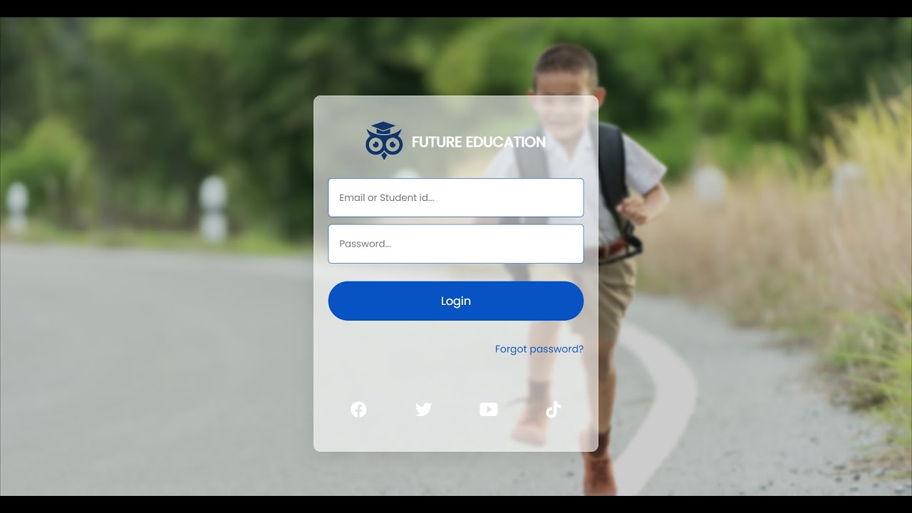Portal Login Page | Html | Css | How to create a portal login page step ...